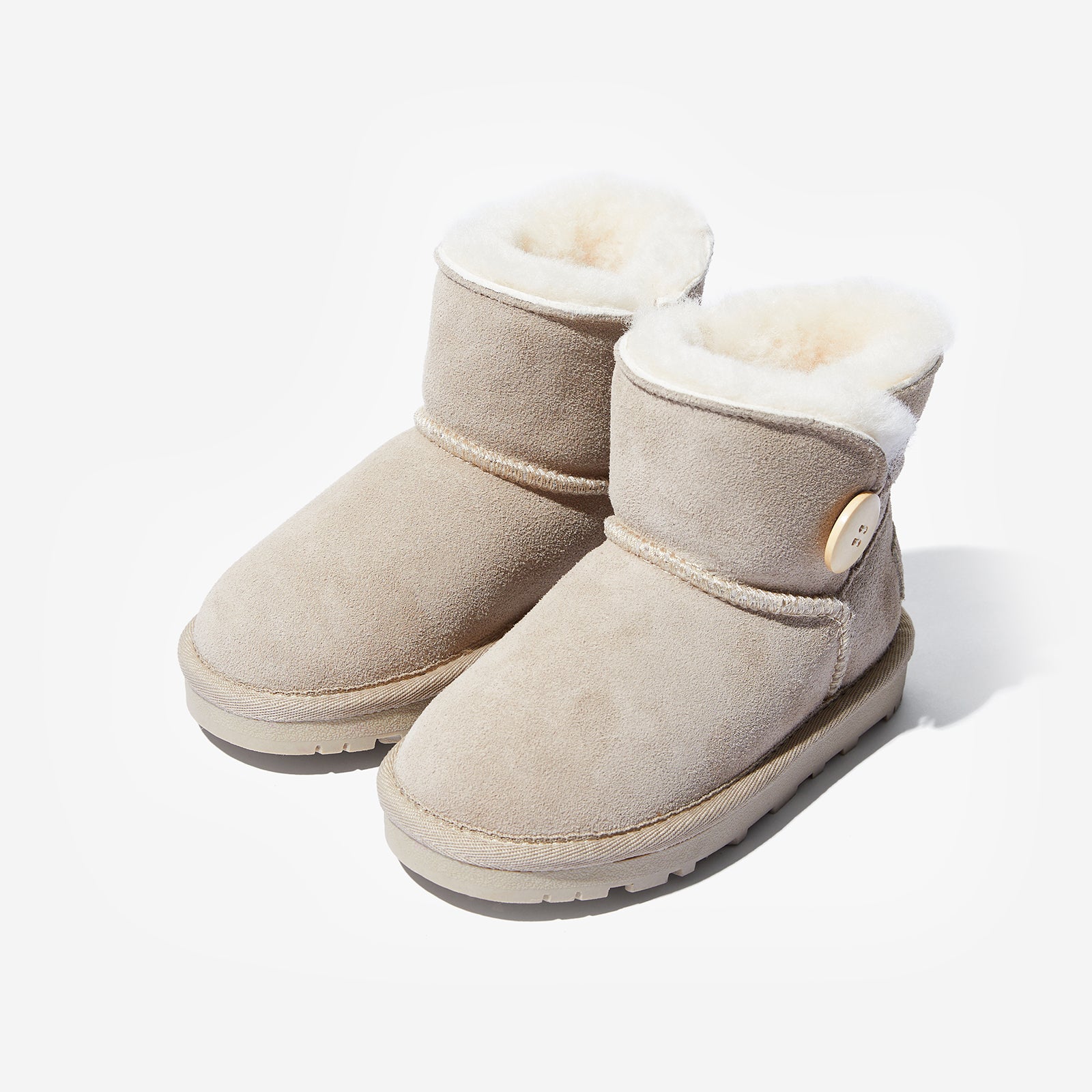 Button Classic Kids - Tawyn | Leather Kids Boots | Woolly Kids