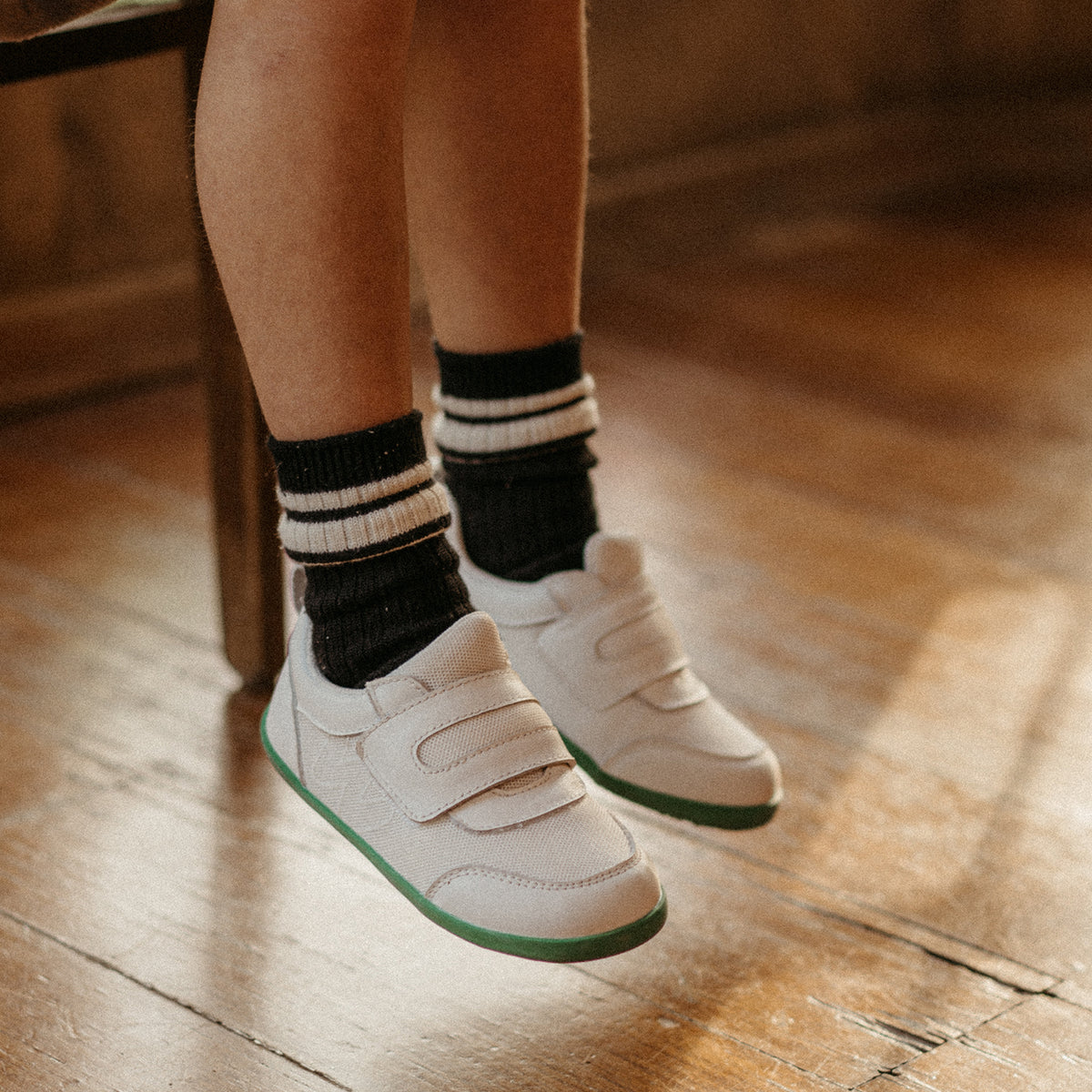 Indoor shoes - Green-Base | Kids Leather Shoes | Woolly Kids