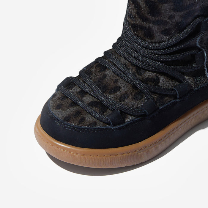 Linus - Obsidian Black | Leather Kids Boots | Woolly Kids