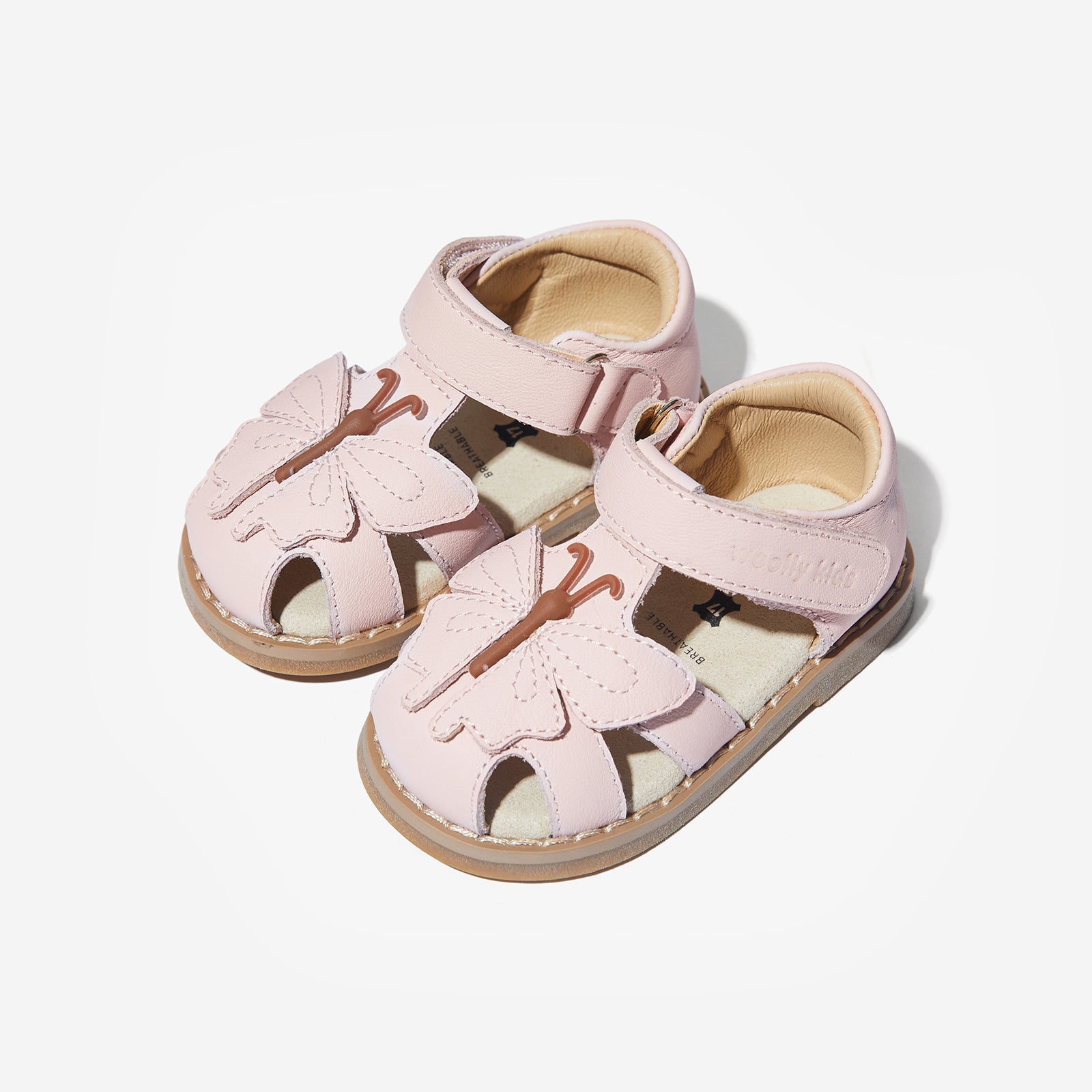 Mini Lola - Cherry Pink | Toddlers Leather Shoes | Woolly Kids