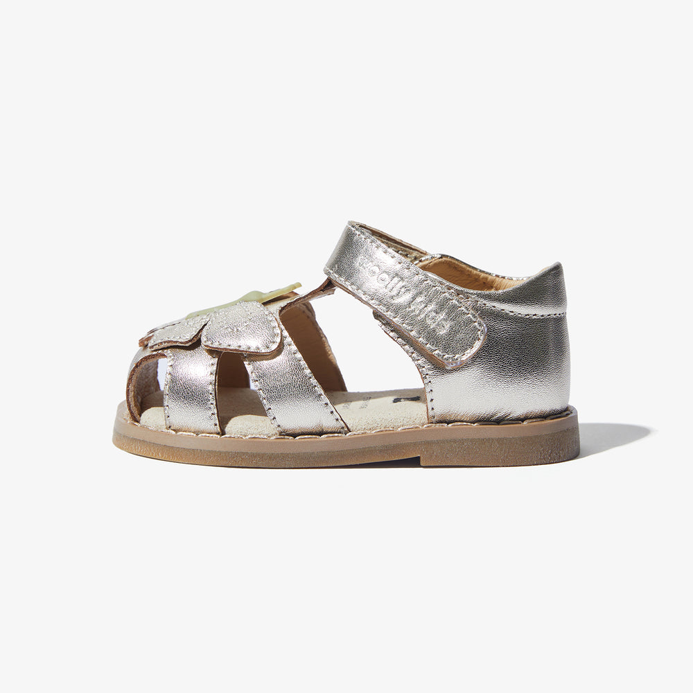 Mini Lola - Wheatland Gold | Toddlers Leather Sandals | Woolly Kids