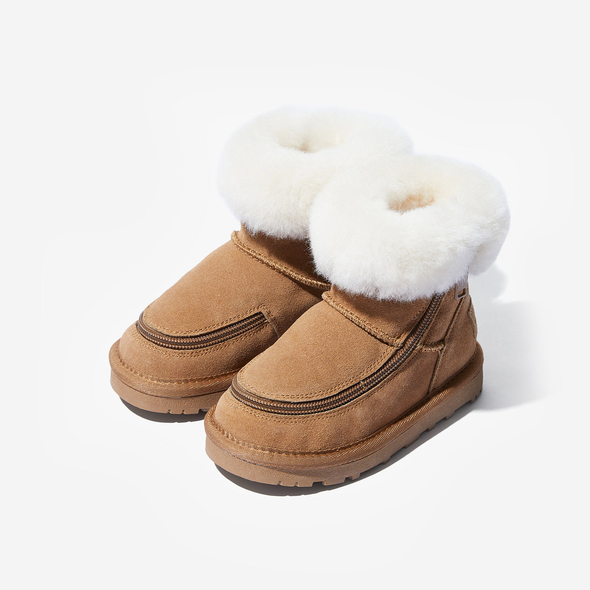 Vicky - Chestnut Brown | Leather Kids Boots | Woolly Kids